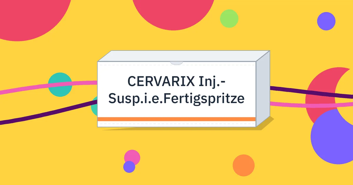 Symbolbild: Packung mit der Aufschrift CERVARIX Inj.-Susp.i.e.Fertigspritze (PZN 05118427) – Verfügbarkeit und Bezug in Apotheken in Frankfurt am Main