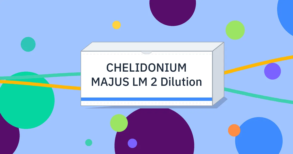 Symbolbild: Packung mit der Aufschrift CHELIDONIUM MAJUS LM 2 Dilution (PZN 12812849) – Verfügbarkeit und Bezug in Apotheken in Frankfurt am Main