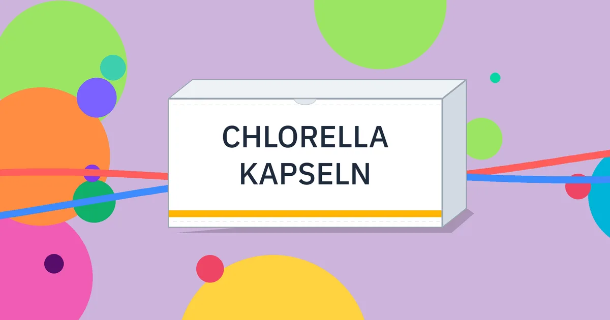 Symbolbild: Packung mit der Aufschrift CHLORELLA KAPSELN (PZN 19270073) – Verfügbarkeit und Bezug in Apotheken in Frankfurt am Main