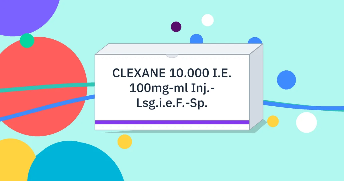 Symbolbild: Packung mit der Aufschrift CLEXANE 10.000 I.E. 100mg-ml Inj.-Lsg.i.e.F.-Sp. (PZN 14130568) – Verfügbarkeit und Bezug in Apotheken in Frankfurt am Main