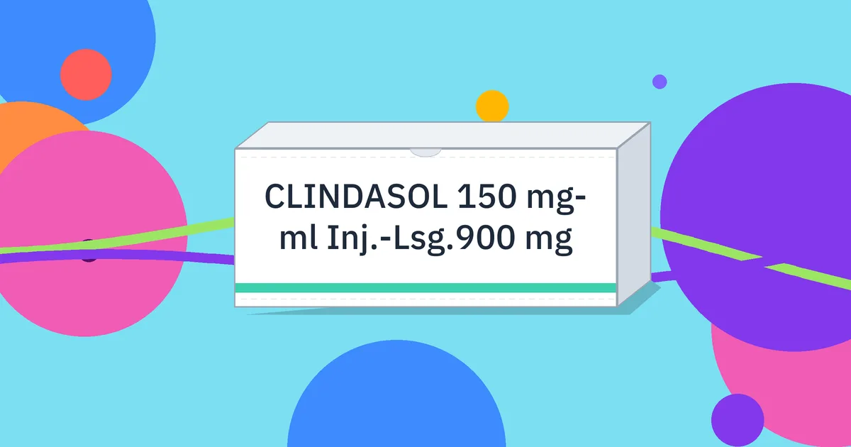 Symbolbild: Packung mit der Aufschrift CLINDASOL 150 mg-ml Inj.-Lsg.900 mg (PZN 00013913) – Verfügbarkeit und Bezug in Apotheken in Frankfurt am Main