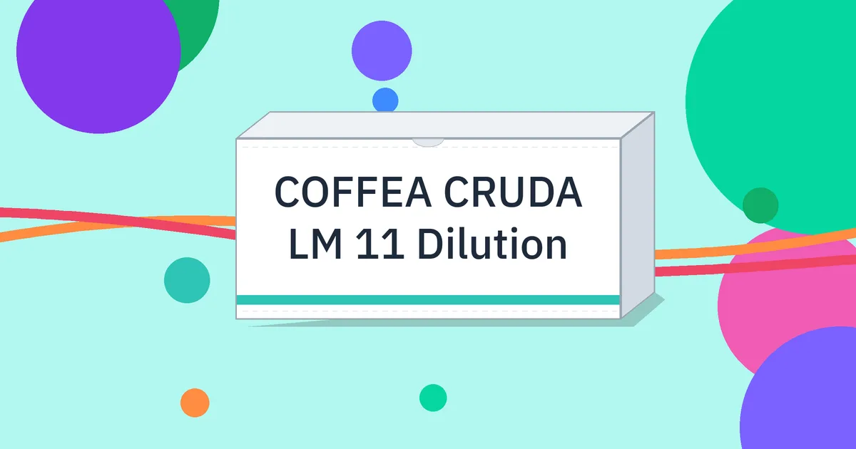 Symbolbild: Packung mit der Aufschrift COFFEA CRUDA LM 11 Dilution (PZN 12830876) – Verfügbarkeit und Bezug in Apotheken in Frankfurt am Main