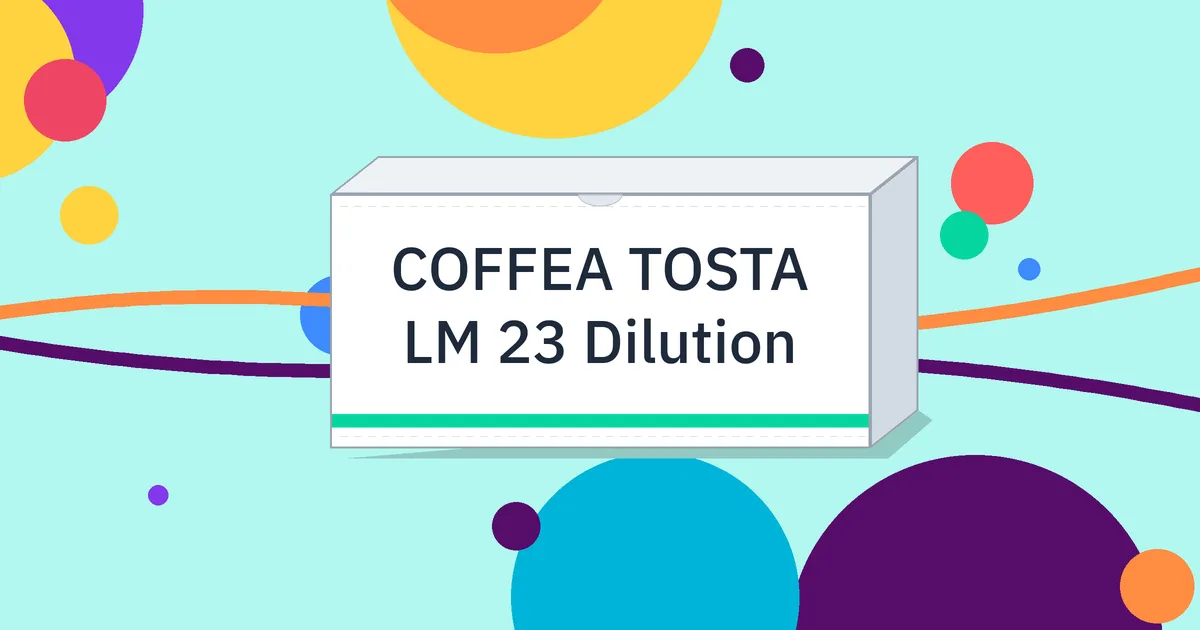 Symbolbild: Packung mit der Aufschrift COFFEA TOSTA LM 23 Dilution (PZN 12831433) – Verfügbarkeit und Bezug in Apotheken in Frankfurt am Main