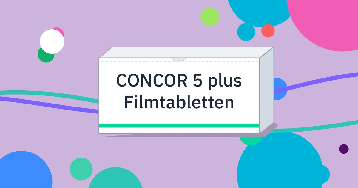 Symbolbild: Packung mit der Aufschrift CONCOR 5 plus Filmtabletten (PZN 02091662) – Verfügbarkeit und Bezug in Apotheken in Frankfurt am Main