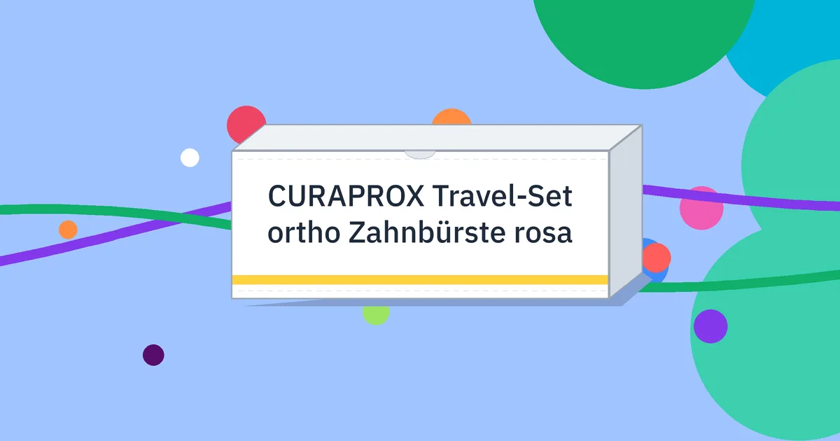Symbolbild: Packung mit der Aufschrift CURAPROX Travel-Set ortho Zahnbürste rosa (PZN 19156727) – Verfügbarkeit und Bezug in Apotheken in Frankfurt am Main