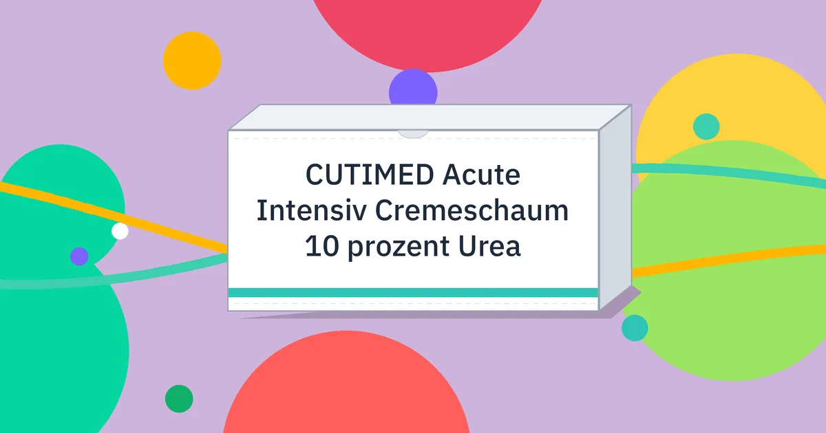 Symbolbild: Packung mit der Aufschrift CUTIMED Acute Intensiv Cremeschaum 10 prozent Urea (PZN 07250378) – Verfügbarkeit und Bezug in Apotheken in Frankfurt am Main