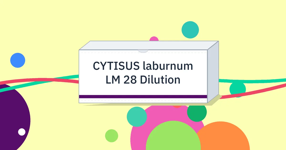 Symbolbild: Packung mit der Aufschrift CYTISUS laburnum LM 28 Dilution (PZN 13460714) – Verfügbarkeit und Bezug in Apotheken in Frankfurt am Main