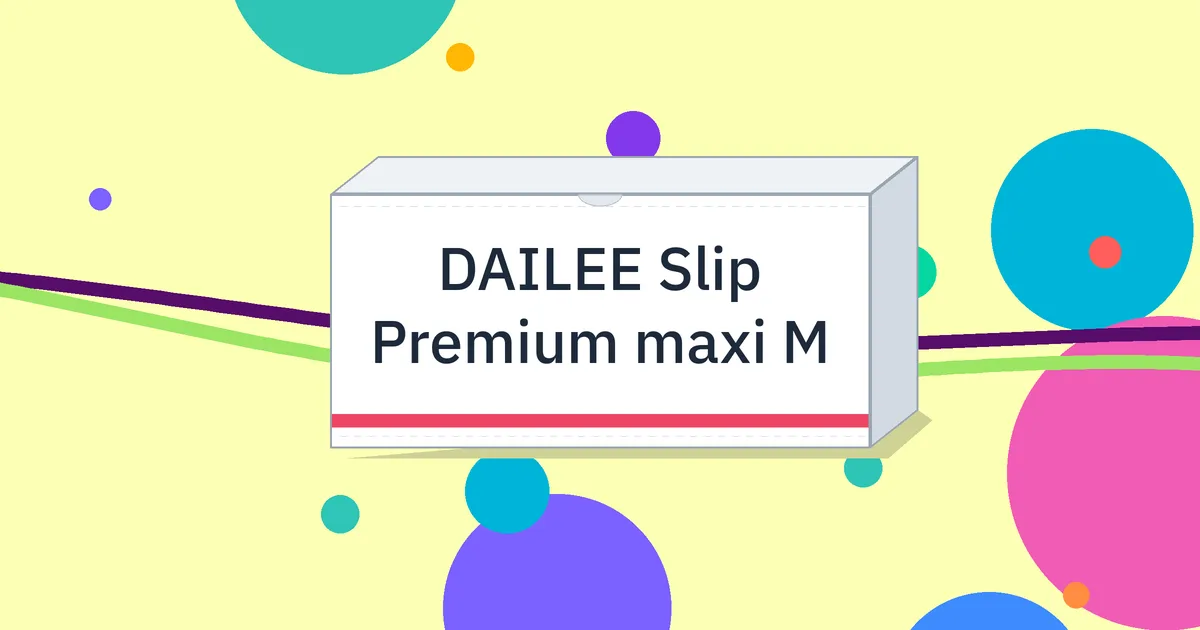 Symbolbild: Packung mit der Aufschrift DAILEE Slip Premium maxi M (PZN 18114371) – Verfügbarkeit und Bezug in Apotheken in Frankfurt am Main