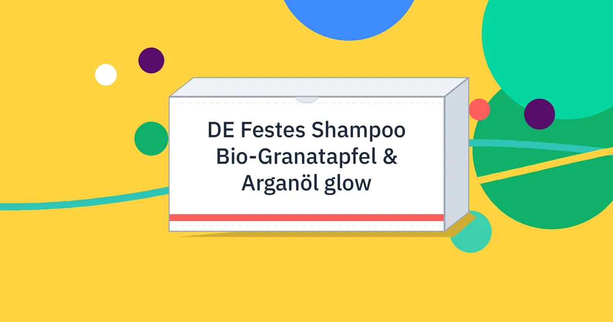 Symbolbild: Packung mit der Aufschrift DE Festes Shampoo Bio-Granatapfel & Arganöl glow (PZN 17506034) – Verfügbarkeit und Bezug in Apotheken in Frankfurt am Main