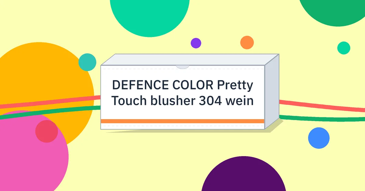 Symbolbild: Packung mit der Aufschrift DEFENCE COLOR Pretty Touch blusher 304 wein (PZN 12478600) – Verfügbarkeit und Bezug in Apotheken in Frankfurt am Main