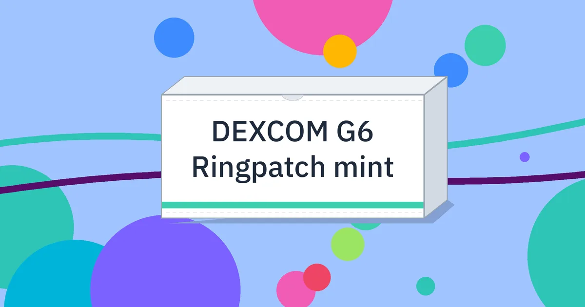 Symbolbild: Packung mit der Aufschrift DEXCOM G6 Ringpatch mint (PZN 19864795) – Verfügbarkeit und Bezug in Apotheken in Frankfurt am Main