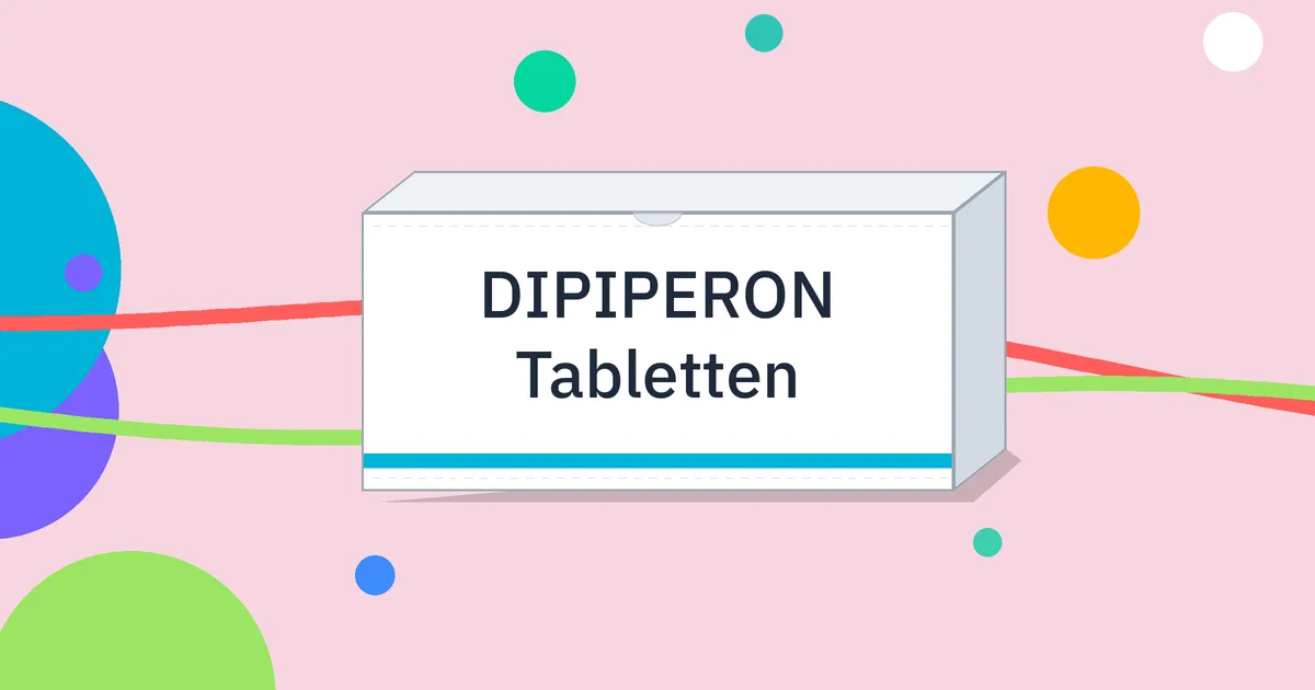 Symbolbild: Packung mit der Aufschrift DIPIPERON Tabletten (PZN 04542206) – Verfügbarkeit und Bezug in Apotheken in Frankfurt am Main