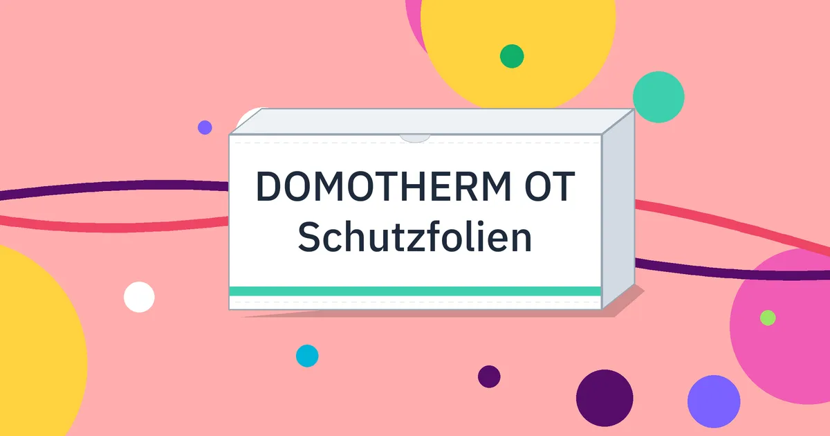 Symbolbild: Packung mit der Aufschrift DOMOTHERM OT Schutzfolien (PZN 04084666) – Verfügbarkeit und Bezug in Apotheken in Frankfurt am Main