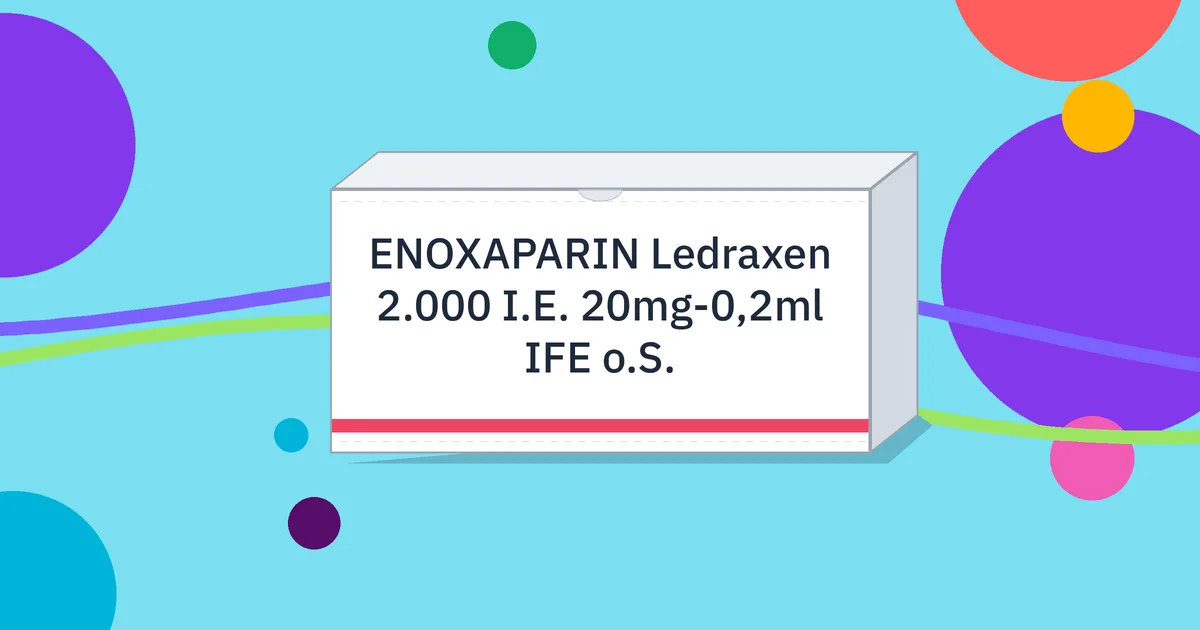 Symbolbild: Packung mit der Aufschrift ENOXAPARIN Ledraxen 2.000 I.E. 20mg-0,2ml IFE o.S. (PZN 18861725) – Verfügbarkeit und Bezug in Apotheken in Frankfurt am Main
