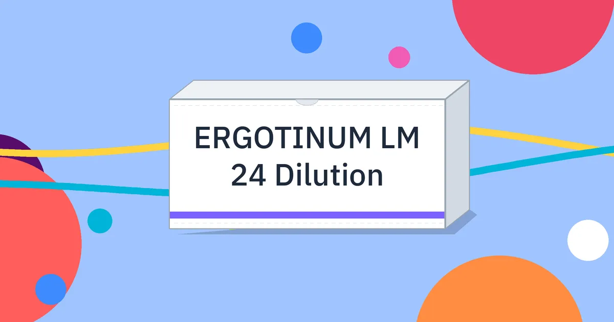 Symbolbild: Packung mit der Aufschrift ERGOTINUM LM 24 Dilution (PZN 13477353) – Verfügbarkeit und Bezug in Apotheken in Frankfurt am Main
