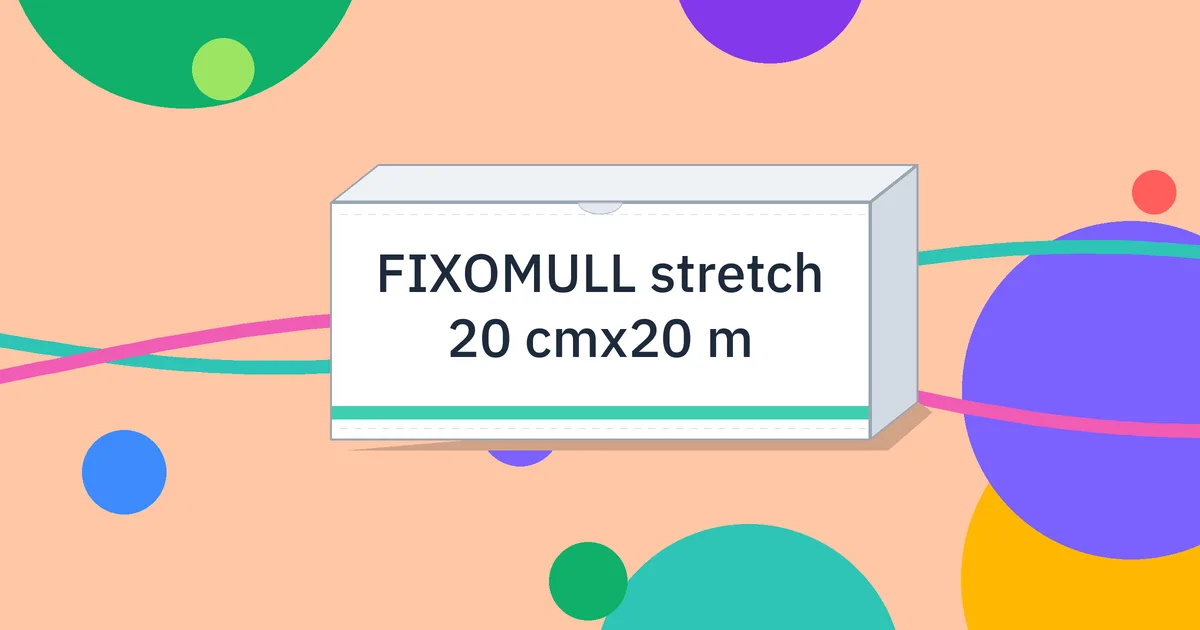 Symbolbild: Packung mit der Aufschrift FIXOMULL stretch 20 cmx20 m (PZN 17310905) – Verfügbarkeit und Bezug in Apotheken in Frankfurt am Main