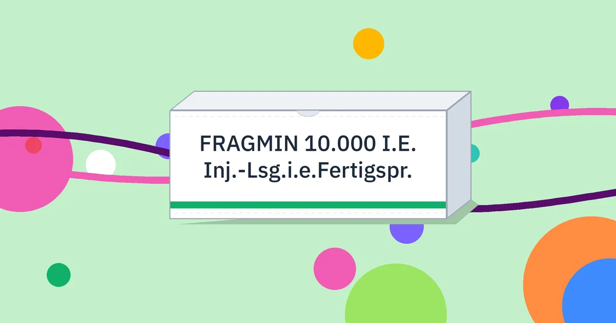 Symbolbild: Packung mit der Aufschrift FRAGMIN 10.000 I.E. Inj.-Lsg.i.e.Fertigspr. (PZN 14292130) – Verfügbarkeit und Bezug in Apotheken in Frankfurt am Main