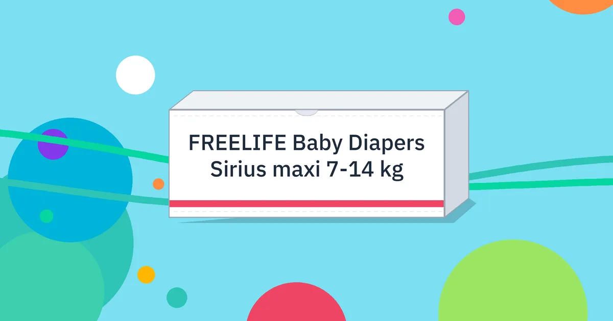 Symbolbild: Packung mit der Aufschrift FREELIFE Baby Diapers Sirius maxi 7-14 kg (PZN 20317207) – Verfügbarkeit und Bezug in Apotheken in Frankfurt am Main
