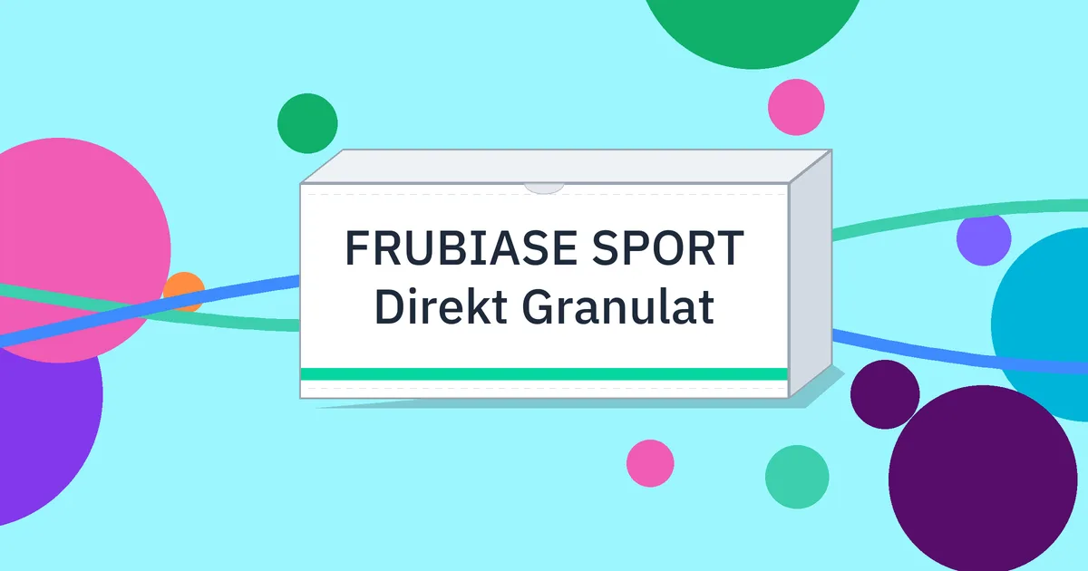 Symbolbild: Packung mit der Aufschrift FRUBIASE SPORT Direkt Granulat (PZN 09702028) – Verfügbarkeit und Bezug in Apotheken in Frankfurt am Main
