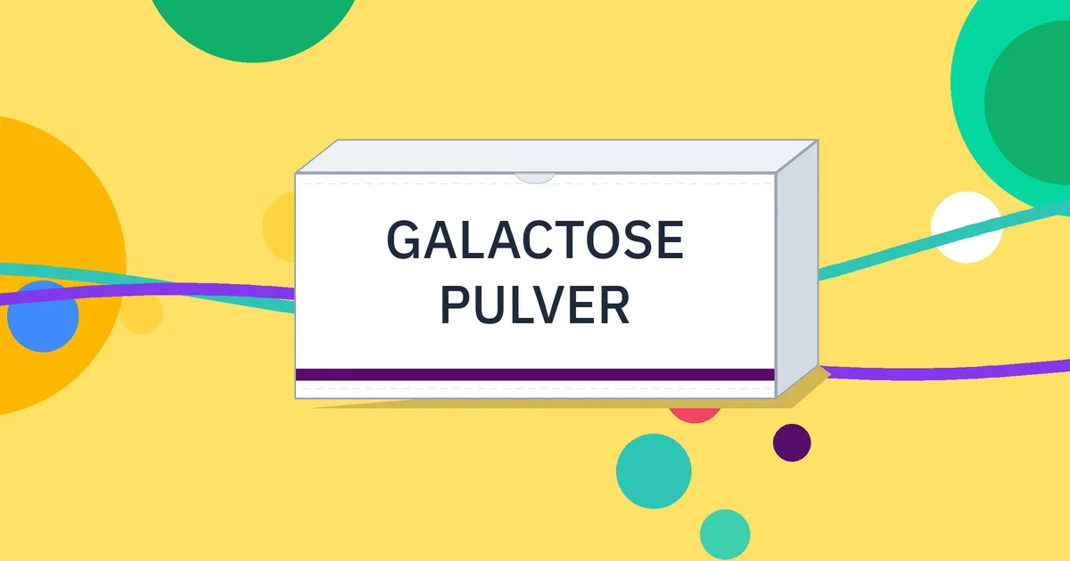 Symbolbild: Packung mit der Aufschrift GALACTOSE PULVER (PZN 11258150) – Verfügbarkeit und Bezug in Apotheken in Frankfurt am Main