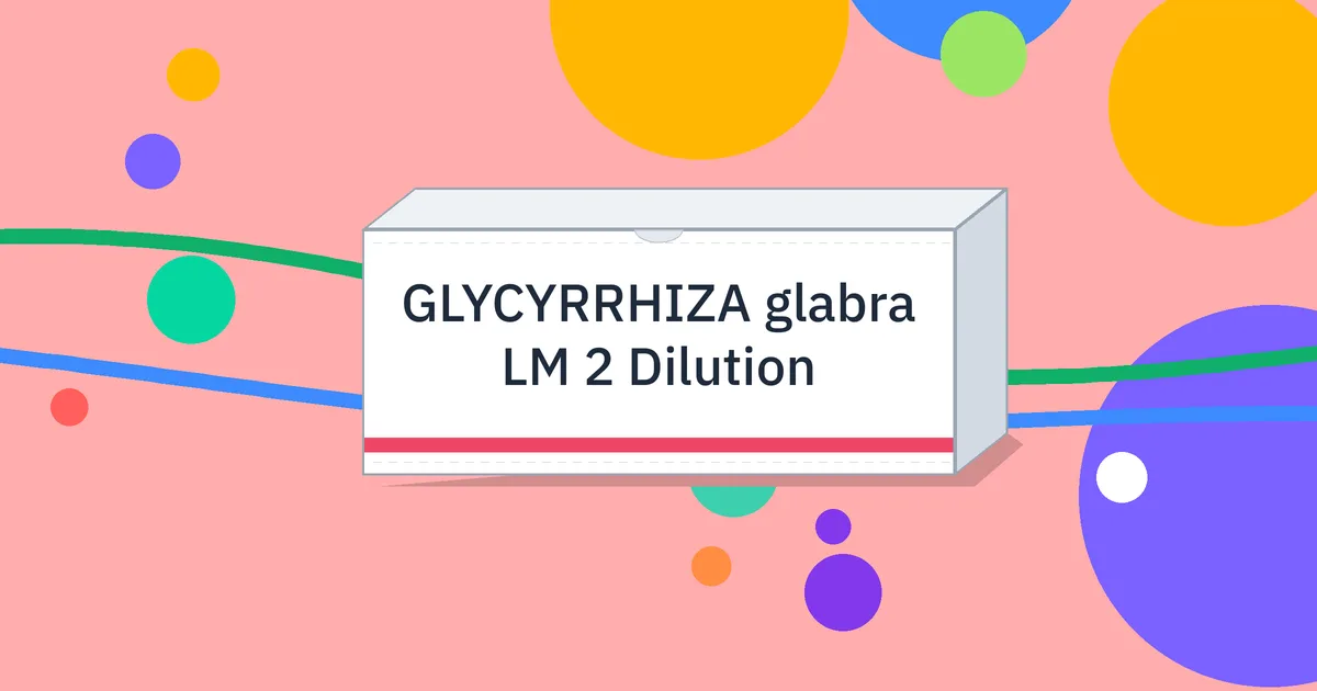Symbolbild: Packung mit der Aufschrift GLYCYRRHIZA glabra LM 2 Dilution (PZN 12880704) – Verfügbarkeit und Bezug in Apotheken in Frankfurt am Main