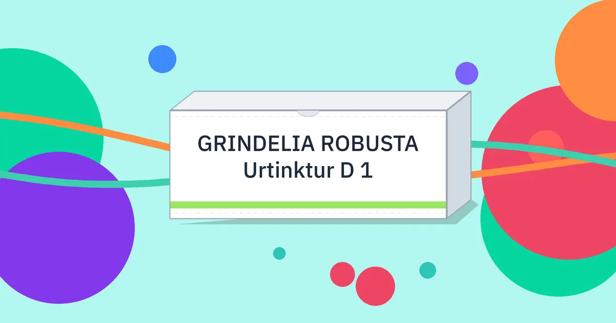 Symbolbild: Packung mit der Aufschrift GRINDELIA ROBUSTA Urtinktur D 1 (PZN 04219273) – Verfügbarkeit und Bezug in Apotheken in Frankfurt am Main