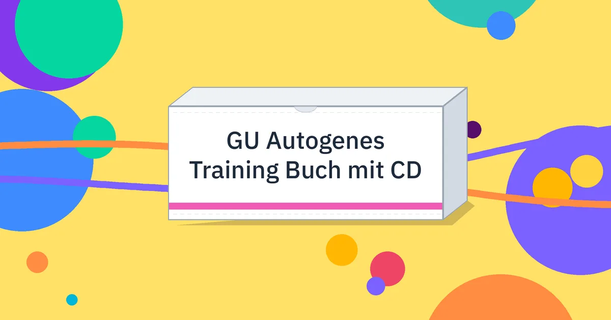 Symbolbild: Packung mit der Aufschrift GU Autogenes Training Buch mit CD (PZN 11288441) – Verfügbarkeit und Bezug in Apotheken in Frankfurt am Main