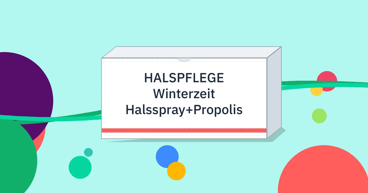Symbolbild: Packung mit der Aufschrift HALSPFLEGE Winterzeit Halsspray+Propolis (PZN 20204118) – Verfügbarkeit und Bezug in Apotheken in Frankfurt am Main