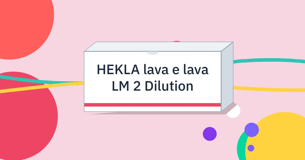 Symbolbild: Packung mit der Aufschrift HEKLA lava e lava LM 2 Dilution (PZN 12800332) – Verfügbarkeit und Bezug in Apotheken in Frankfurt am Main