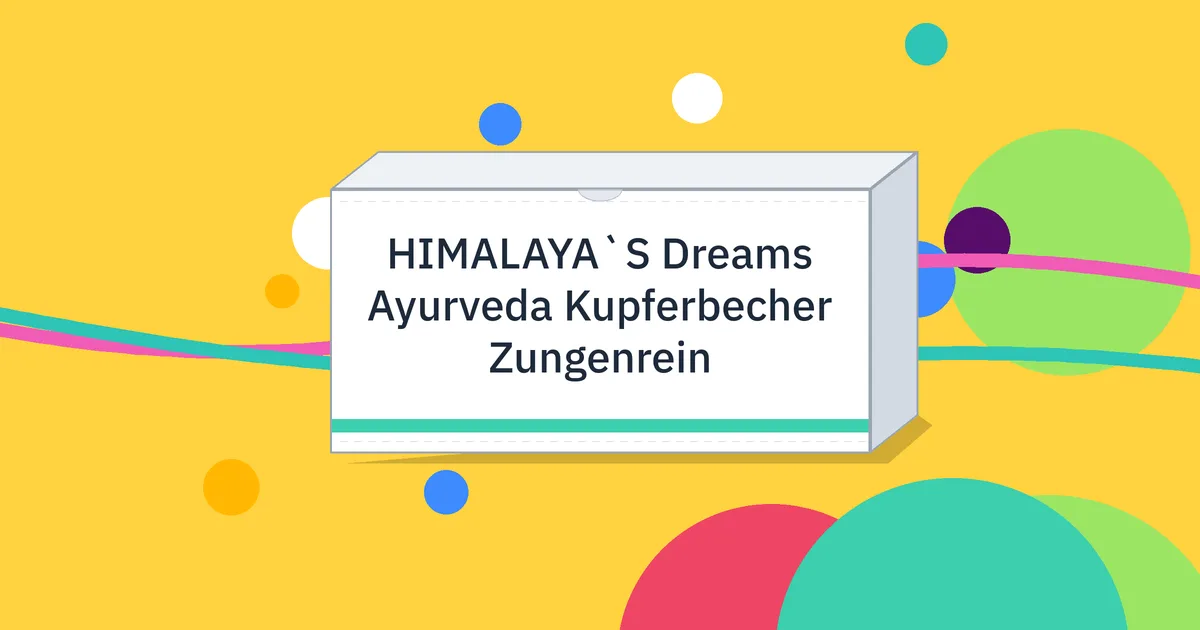 Symbolbild: Packung mit der Aufschrift HIMALAYA`S Dreams Ayurveda Kupferbecher Zungenrein (PZN 18204542) – Verfügbarkeit und Bezug in Apotheken in Frankfurt am Main