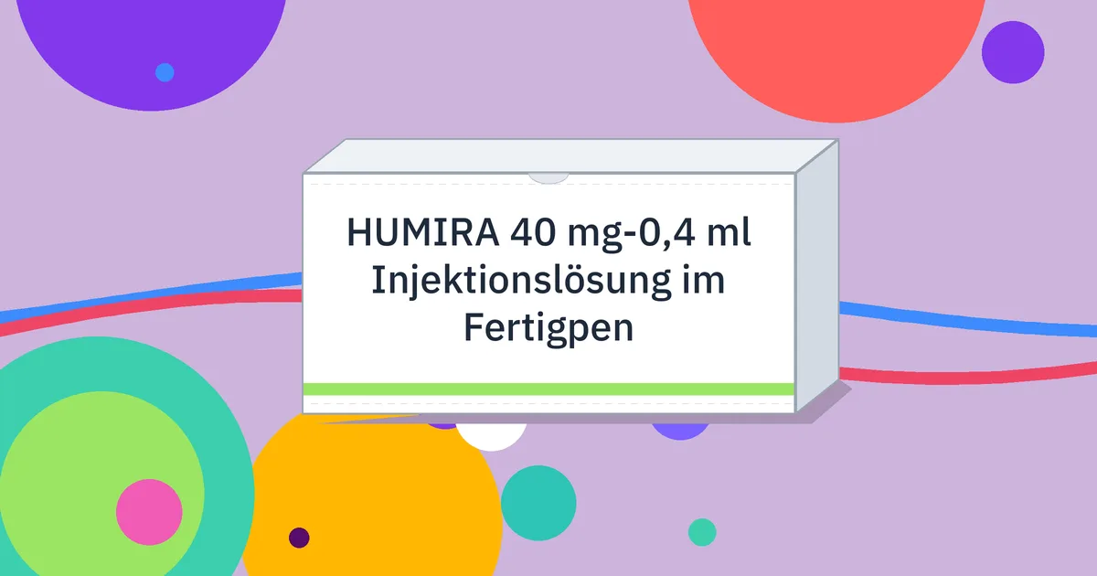 Symbolbild: Packung mit der Aufschrift HUMIRA 40 mg-0,4 ml Injektionslösung im Fertigpen (PZN 16789165) – Verfügbarkeit und Bezug in Apotheken in Frankfurt am Main