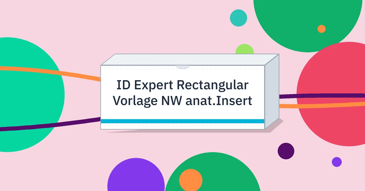 Symbolbild: Packung mit der Aufschrift ID Expert Rectangular Vorlage NW anat.Insert (PZN 10049390) – Verfügbarkeit und Bezug in Apotheken in Frankfurt am Main