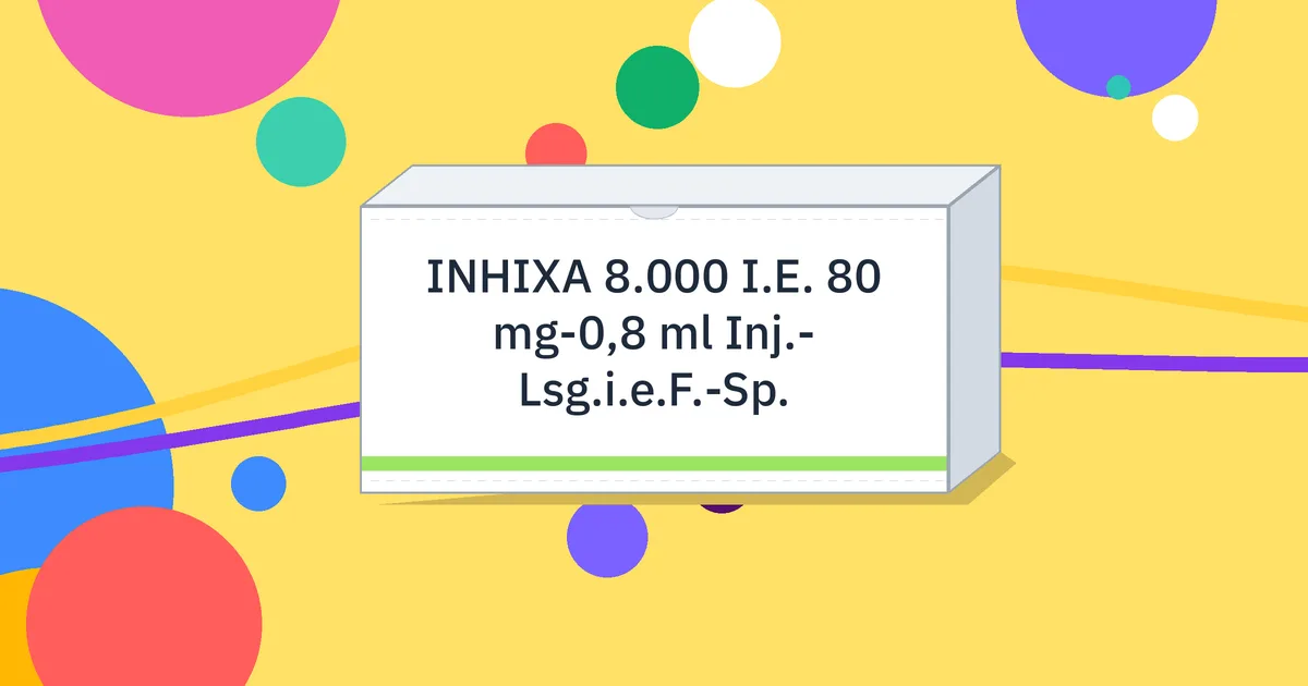 Symbolbild: Packung mit der Aufschrift INHIXA 8.000 I.E. 80 mg-0,8 ml Inj.-Lsg.i.e.F.-Sp. (PZN 18094591) – Verfügbarkeit und Bezug in Apotheken in Frankfurt am Main