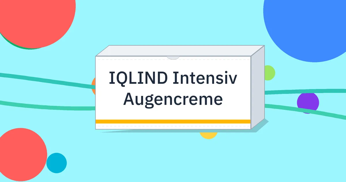 Symbolbild: Packung mit der Aufschrift IQLIND Intensiv Augencreme (PZN 13335469) – Verfügbarkeit und Bezug in Apotheken in Frankfurt am Main