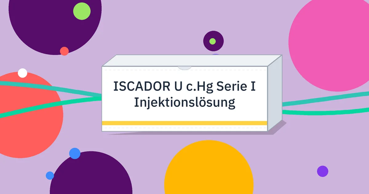 Symbolbild: Packung mit der Aufschrift ISCADOR U c.Hg Serie I Injektionslösung (PZN 09751736) – Verfügbarkeit und Bezug in Apotheken in Frankfurt am Main