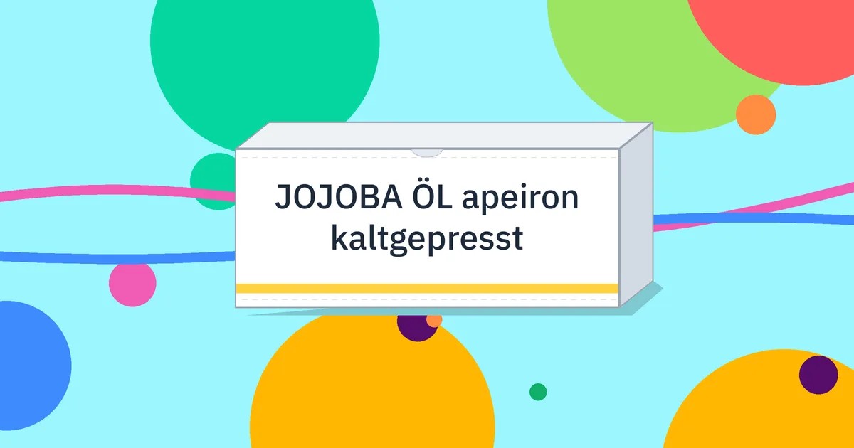 Symbolbild: Packung mit der Aufschrift JOJOBA ÖL apeiron kaltgepresst (PZN 01453293) – Verfügbarkeit und Bezug in Apotheken in Frankfurt am Main