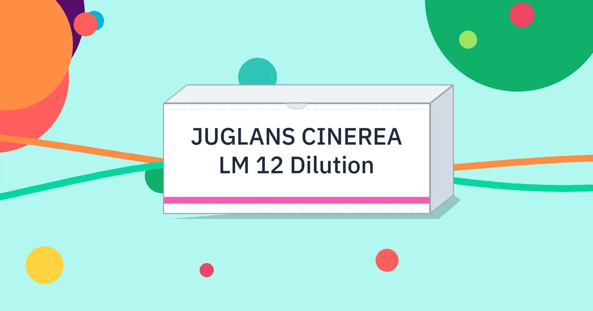 Symbolbild: Packung mit der Aufschrift JUGLANS CINEREA LM 12 Dilution (PZN 13563704) – Verfügbarkeit und Bezug in Apotheken in Frankfurt am Main