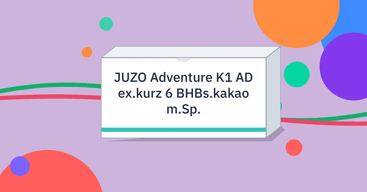 Symbolbild: Packung mit der Aufschrift JUZO Adventure K1 AD ex.kurz 6 BHBs.kakao m.Sp. (PZN 15496863) – Verfügbarkeit und Bezug in Apotheken in Frankfurt am Main