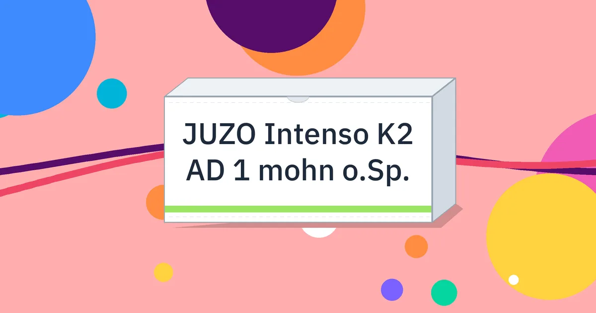 Symbolbild: Packung mit der Aufschrift JUZO Intenso K2 AD 1 mohn o.Sp. (PZN 18617043) – Verfügbarkeit und Bezug in Apotheken in Frankfurt am Main