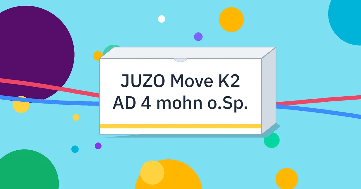 Symbolbild: Packung mit der Aufschrift JUZO Move K2 AD 4 mohn o.Sp. (PZN 18539567) – Verfügbarkeit und Bezug in Apotheken in Frankfurt am Main