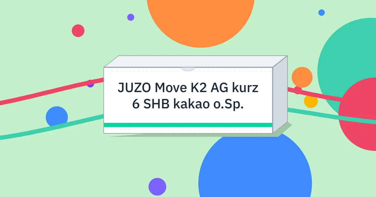 Symbolbild: Packung mit der Aufschrift JUZO Move K2 AG kurz 6 SHB kakao o.Sp. (PZN 18561644) – Verfügbarkeit und Bezug in Apotheken in Frankfurt am Main