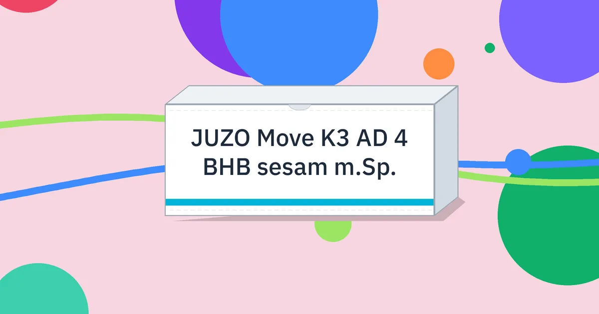 Symbolbild: Packung mit der Aufschrift JUZO Move K3 AD 4 BHB sesam m.Sp. (PZN 18567121) – Verfügbarkeit und Bezug in Apotheken in Frankfurt am Main