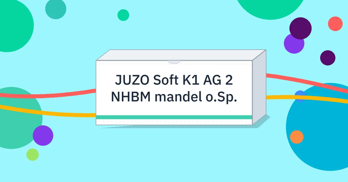 Symbolbild: Packung mit der Aufschrift JUZO Soft K1 AG 2 NHBM mandel o.Sp. (PZN 14995050) – Verfügbarkeit und Bezug in Apotheken in Frankfurt am Main