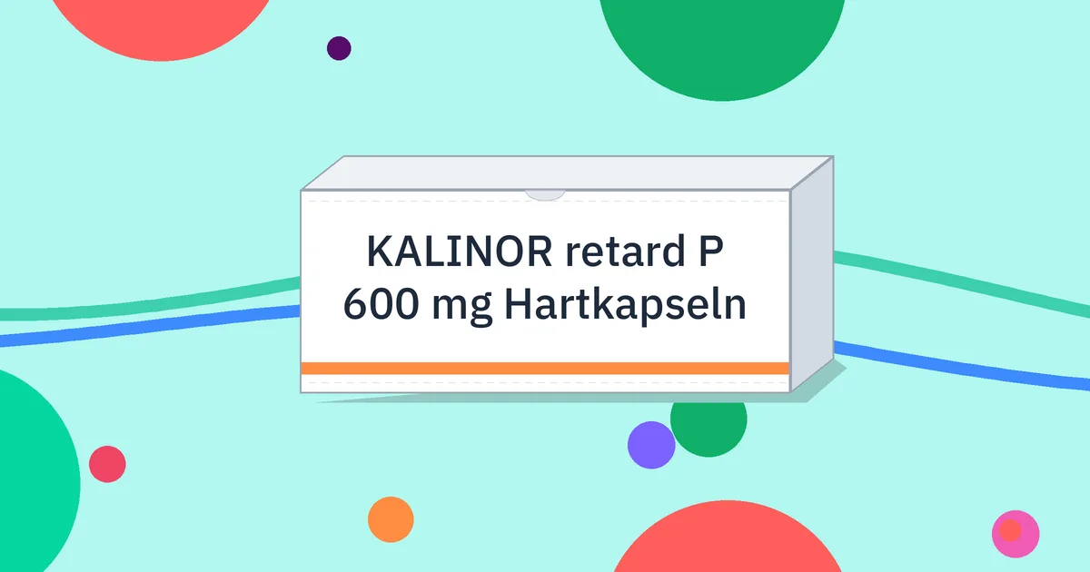 Symbolbild: Packung mit der Aufschrift KALINOR retard P 600 mg Hartkapseln (PZN 02758221) – Verfügbarkeit und Bezug in Apotheken in Frankfurt am Main