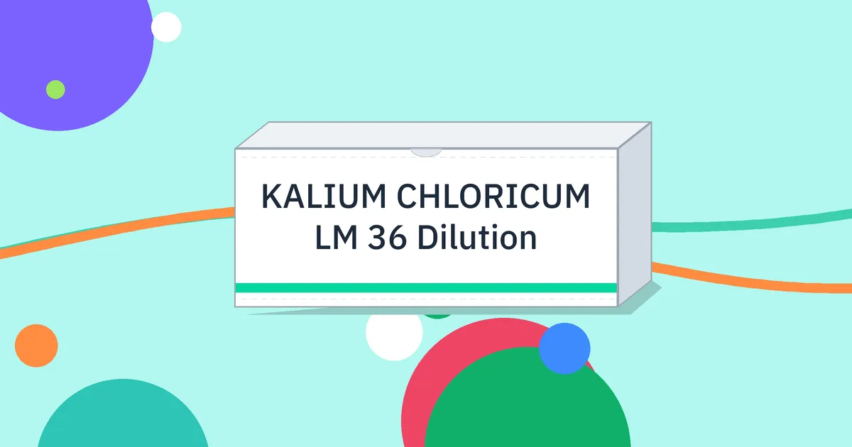 Symbolbild: Packung mit der Aufschrift KALIUM CHLORICUM LM 36 Dilution (PZN 12918944) – Verfügbarkeit und Bezug in Apotheken in Frankfurt am Main