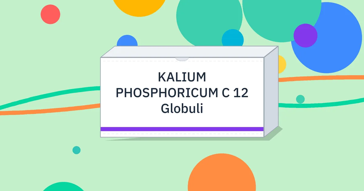 Symbolbild: Packung mit der Aufschrift KALIUM PHOSPHORICUM C 12 Globuli (PZN 07171354) – Verfügbarkeit und Bezug in Apotheken in Frankfurt am Main
