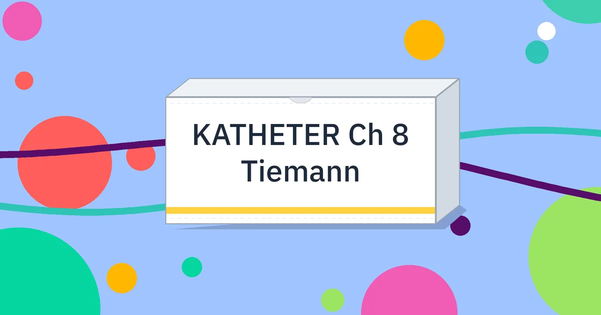 Symbolbild: Packung mit der Aufschrift KATHETER Ch 8 Tiemann (PZN 01729944) – Verfügbarkeit und Bezug in Apotheken in Frankfurt am Main
