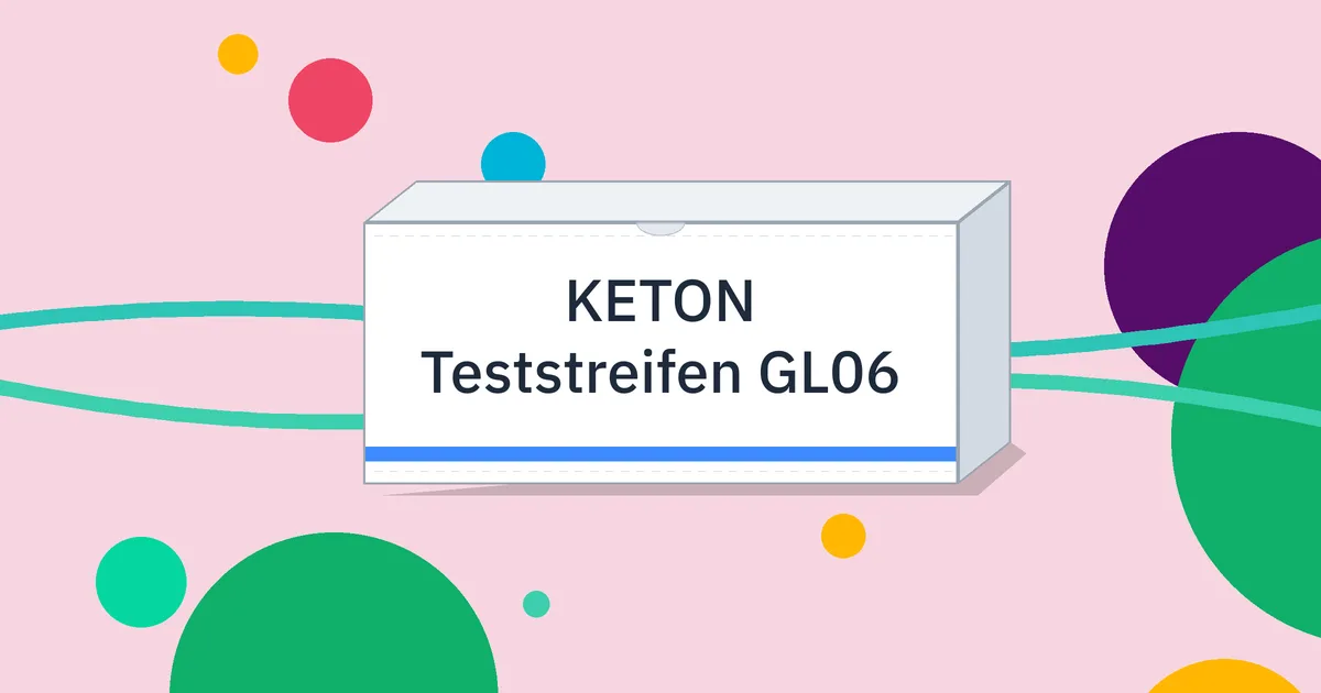 Symbolbild: Packung mit der Aufschrift KETON Teststreifen GL06 (PZN 18850472) – Verfügbarkeit und Bezug in Apotheken in Frankfurt am Main