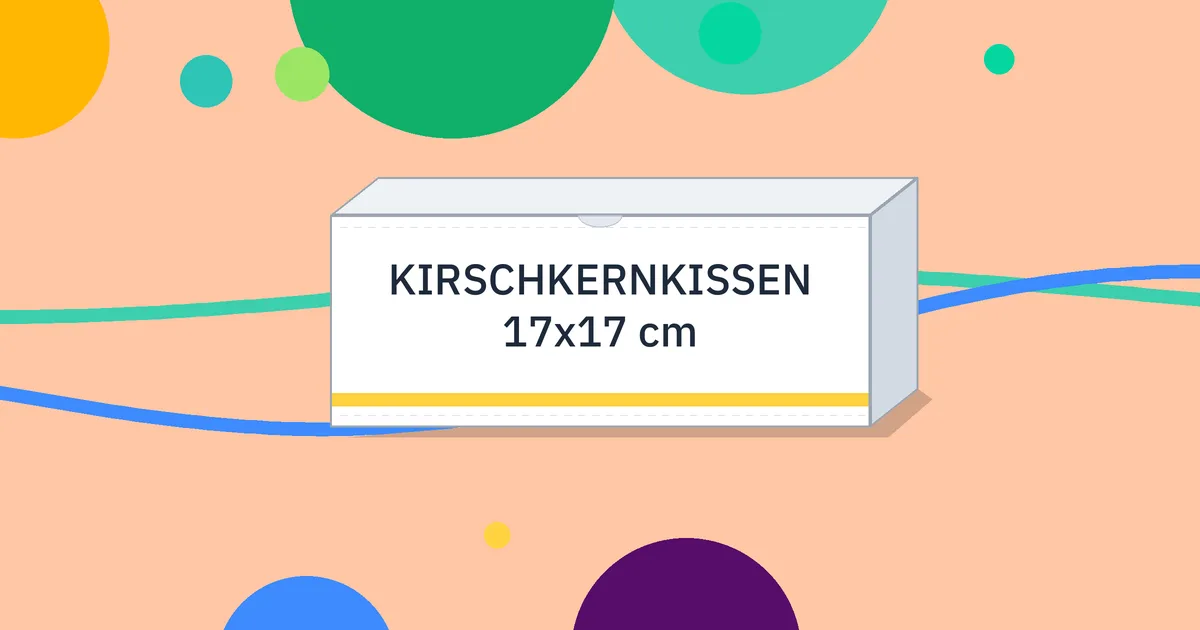 Symbolbild: Packung mit der Aufschrift KIRSCHKERNKISSEN 17x17 cm (PZN 02548446) – Verfügbarkeit und Bezug in Apotheken in Frankfurt am Main