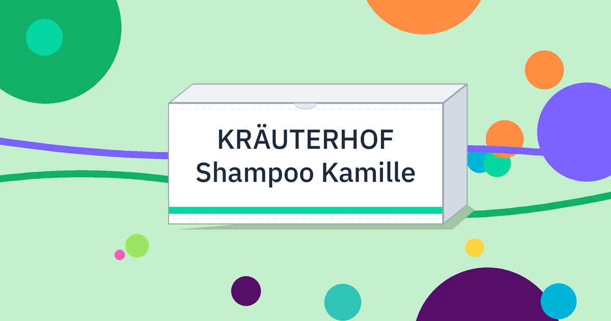 Symbolbild: Packung mit der Aufschrift KRÄUTERHOF Shampoo Kamille (PZN 11292365) – Verfügbarkeit und Bezug in Apotheken in Frankfurt am Main